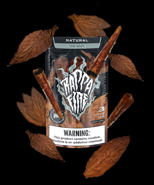 Tobacco Blunt Cone Wraps by Rappa Fire